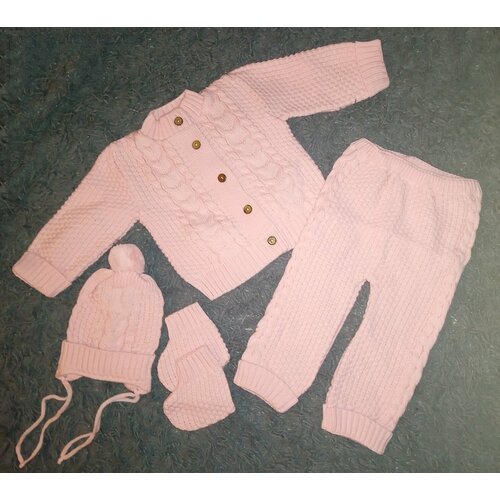 Комплект одежды , размер 58-62, розовый