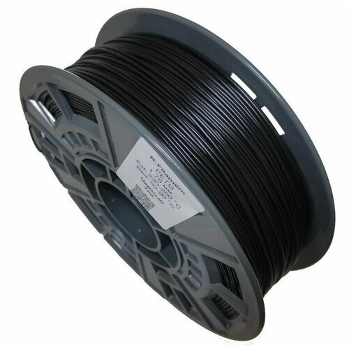 Пластик для 3D принтера PETG черный - R-filament 1.75 мм. 1 кг.