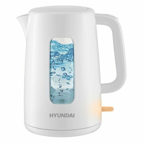 Чайник электрический Hyundai HYK-P3501, 2200Вт, белый