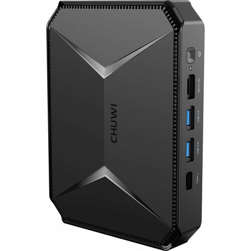 Мини ПК Chuwi HeroBox, Intel N100, LPDDR5 8ГБ, SSD 256ГБ, Intel UHD Graphics, Windows 11 Professional, черный