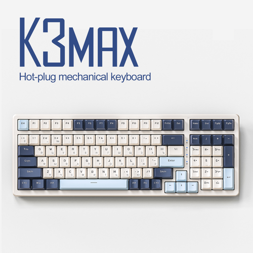 Клавиатура механическая русская Wolf K3 MAX игровая с подсветкой + Hot Swap проводная для компьютера ноутбука Gaming/game keyboard usb. светящаяся