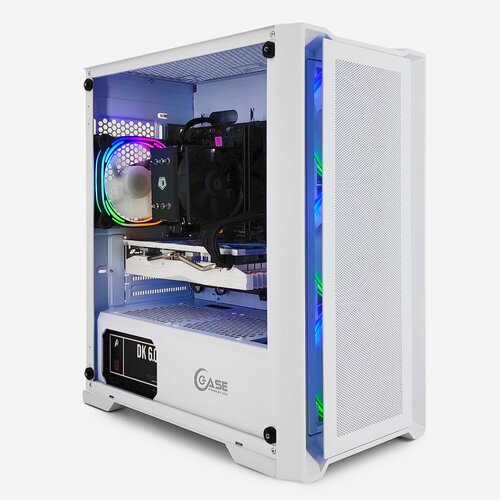 Игровой PC юкомс Ryzen 3 2200G, RX 570 8GB, HDD 1TB, SSD 120GB, 16GB DDR4, БП 450W, win 10 pro, White game case