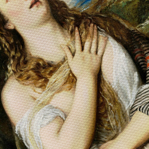 Картина на холсте, репродукция / Тициан - The Penitent Magdalene / Размер 30 x 40 см