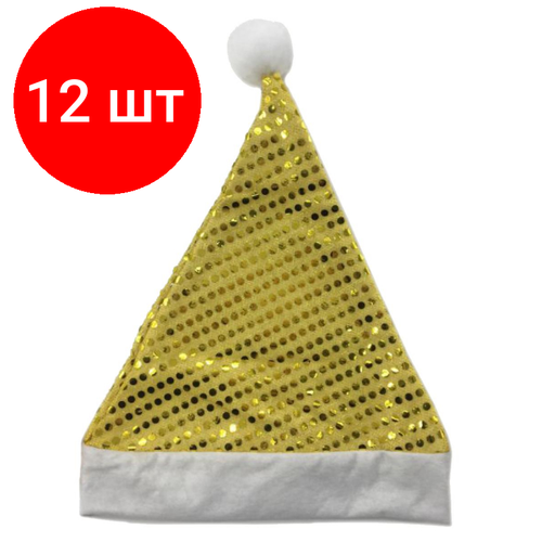 Комплект 12 штук, Колпак из неткан. матер. Чудо в золоте(полиэф. вол.)декор,0.5x30x40см,86820