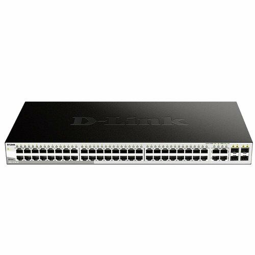 D-Link Сетевое оборудование DGS-1210-52 FL2A Управляемый L2 коммутатор с 48 портами 10 100 1000Base-T и 4 комбо-портами 100 1000Base-T SFP