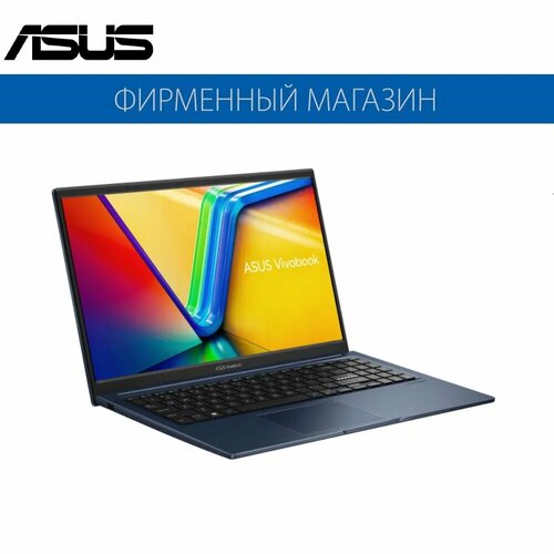 Ноутбук ASUS Vivobook 15 X1504VA-BQ281(WIN10PRO) Intel i3-1315U/8G/512G SSD/15.6" FHD(1920x1080) IPS/Intel UHD/Win10 Pro Синий