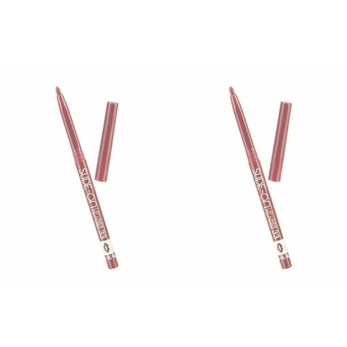 TF cosmetics Карандаш для губ Slide-On Lip Liner, тон 33 Сиренево-розовый, 7 г, 2 шт.
