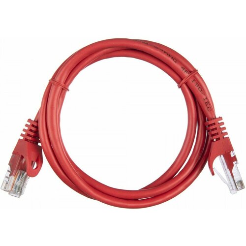 Кабель ACD Патч-корд ACD-LPU5E-10R |ACD-LPU5E-10R| Cat5e UTP 24AWG 4Pair, 7/0.18мм CCA Красный,1.0м, (741432)