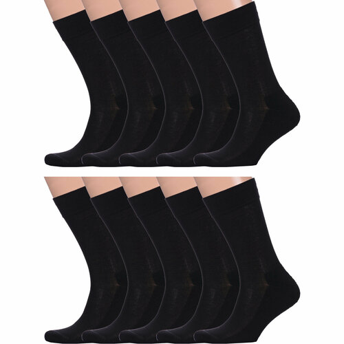 Носки LorenzLine, 10 пар, размер 29, черный