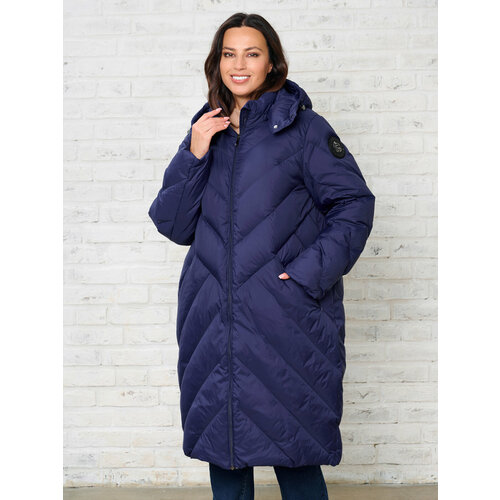 Пальто maxroses, размер 54, синий