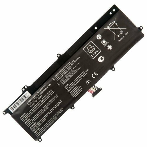 Аккумулятор для ноутбука Asus X202, X201E, X202E, S200, S200E, S200E-CT209H, S200E-CT243H, S200E-CT198H, S200E-CT158H, S200E-CT157H, 7.4V 5000mAh