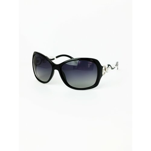 Солнцезащитные очки Шапочки-Носочки P02574-1233-P88-5, черный глянцевый /черный