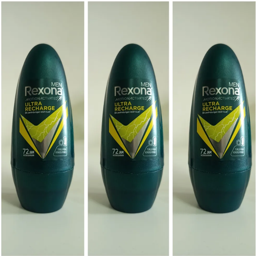 Ролик мужской Rexona Ultra Recharge, 45 мл х 3 шт