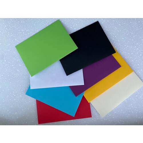 "Яркие Конверты" - цветные конверты в ассортименте для денег подарочные С6 114х162