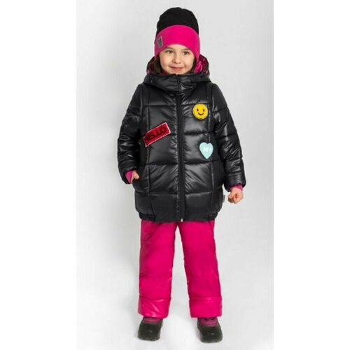 Комплект верхней одежды BOOM! by Orby размер 92-52-48, черный, розовый