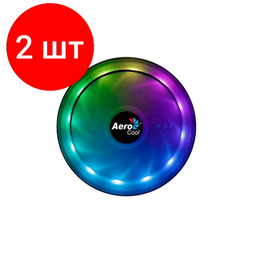 Комплект 2 штук, Кулер Aerocool Core Plus FM2+/AM2+/3+/4/1150/1151/1155/ 4-pin 110W LED Ret