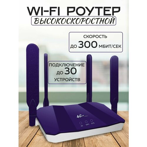 Роутер 4G CPE с 4 внешними антеннами и Wi-Fi для дома