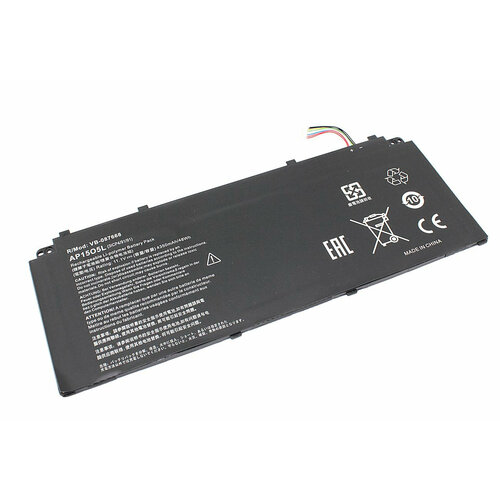 Аккумулятор OEM (совместимый с AP1505L) для ноутбука Acer Chromebook R13 CB5-312T 11.1V 4350mAh черный