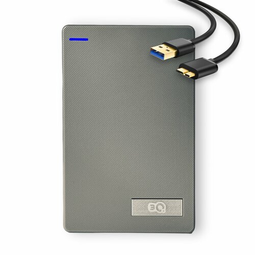 Внешний жесткий диск 320Gb 3Q Portable USB 3.0, Портативный накопитель, серый