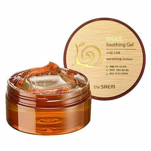 The Saem Универсальный успокаивающий гель с улиточным экстрактом 300 мл Snail Soothing Gel