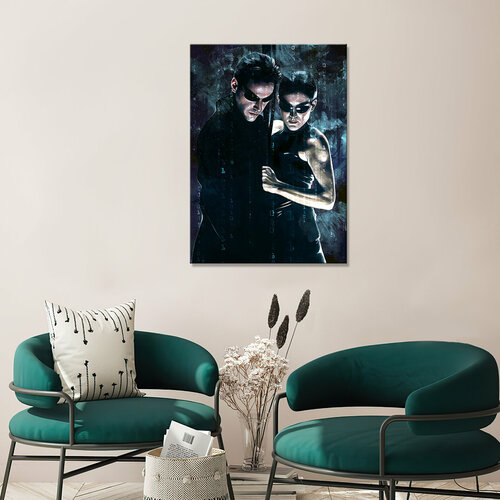 Интерьерная картина на холсте - Нео и Тринити Матрица арт 50х70
