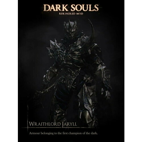 Плакат, постер на бумаге Dark Souls-Wraithlord Jaryll/Темные Души/игровые/игра/компьютерные герои персонажи. Размер 30 х 42 см