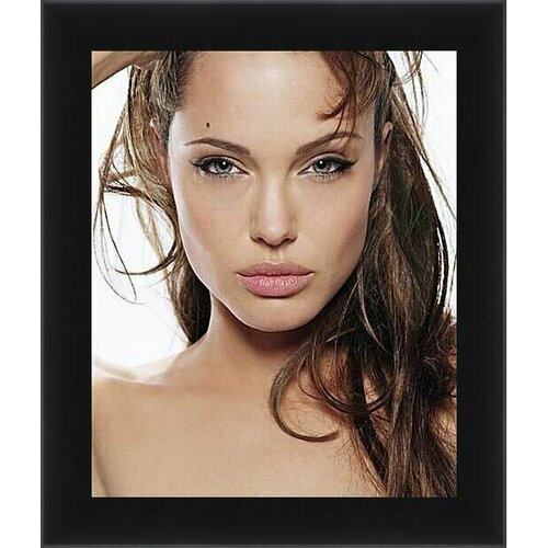 Плакат, постер на холсте Angelina Jolie-Анджелина Джоли. Размер 30 х 42 см
