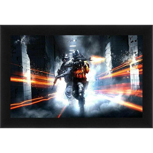 Плакат, постер на бумаге Battlefield 3. Размер 42х60 см