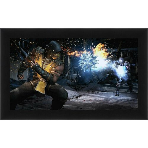 Плакат, постер на холсте Mortal Kombat X. Размер 30х42 см