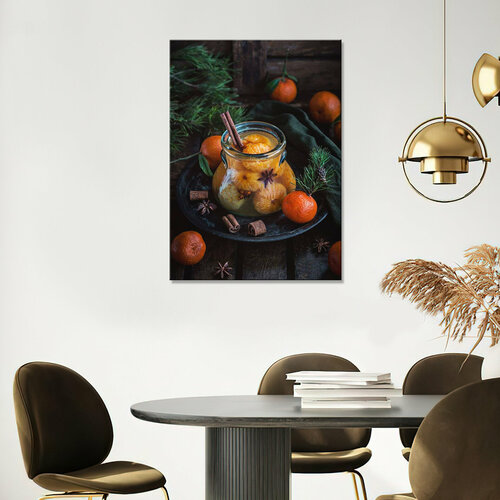 Картина/Картина на холсте для интерьера/Картина на стену/Картина для кухни/ - Облепиховый чай 40х60
