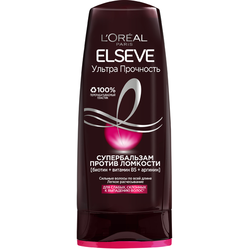 L'Oreal Paris супербальзам для волос Elseve против ломкости Ультра Прочность, 200 мл