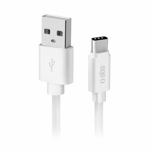 SBS Mobile Кабель USB - USB-C Polo Collection, 1 м, цвет белый