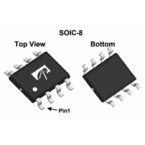 Микросхема AO4807 P-Channel MOSFET 30V 6A SO-8
