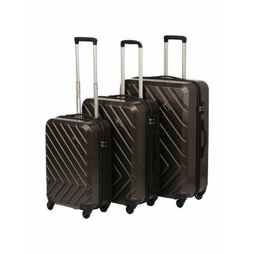 Комплект чемоданов Sun Voyage, 3 шт., размер S/M/L, серый