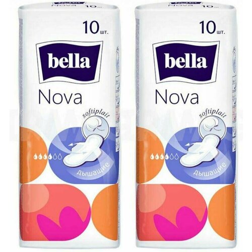 BELLA Прокладки Nova Softiplait air, 10 шт в уп, 2 упаковки