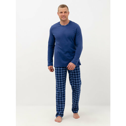 Пижама  Интерлок, размер 52/182, синий