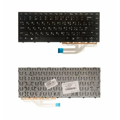 Keyboard / Клавиатура для ноутбука HP Probook 430 G5, 440 G5, 445 G5 черная без подсветки