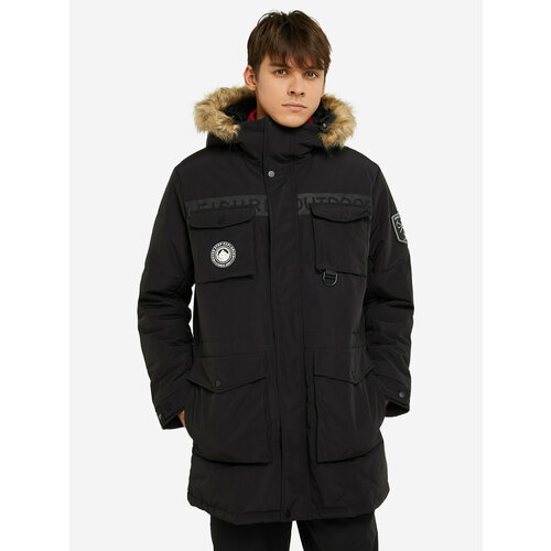 Парка Camel Men's jacket, размер 52, черный