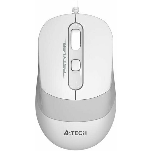 Мышь A4Tech Fstyler FM10S белый/серый оптическая (1600dpi) silent USB (4but)