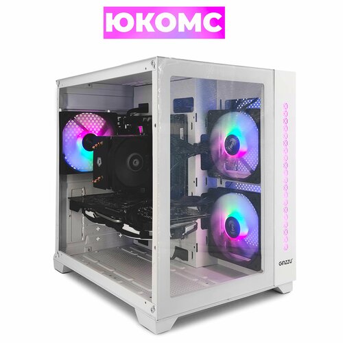 Игровой PC юкомс Ryzen 5 5600, GTX 1080 Ti 11GB, SSD 120GB, 16GB DDR4, БП 600W, win 10 pro, White cube case