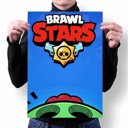 Плакат бравл старс, BRAWL STARS №3, А4