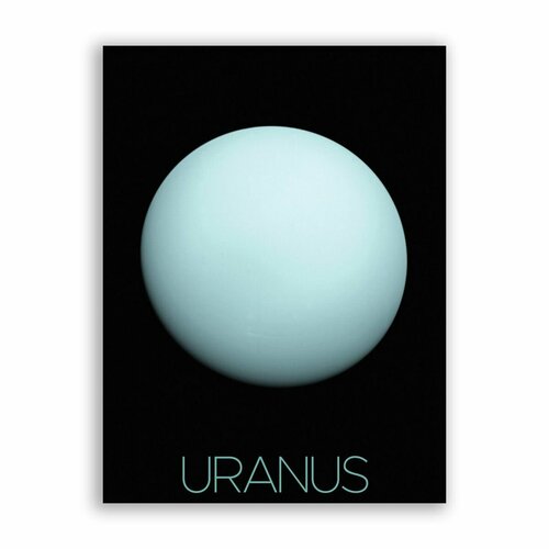 Постер, плакат на бумаге / NASA (Коллекция Постеров) - Uranus / Уран / Размер 80 x 106 см