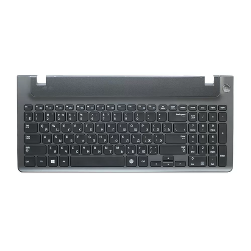 Samsung Клавиатура для ноутбука Samsung NP350V5C, AP0RS000810, BA59-03270C черная c серым топкейсом