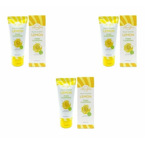 Grace Day Пенка для умывания с экстрактом лимона multi-vitamin lemon foam cleanser, 100 мл, 3 шт