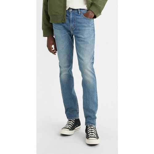 Джинсы зауженные Levi's, размер 31/30, синий, голубой