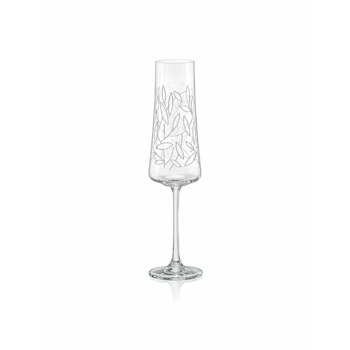 Бокалы для шампанского Crystalex Экстра 6 шт стеклянные 210 мл