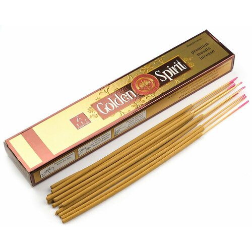 GOLDEN SPIRIT Premium Masala Incense Sticks, Balaji (золотой ДУХ премиальные масала благовония, Баладжи), уп. 15 г.