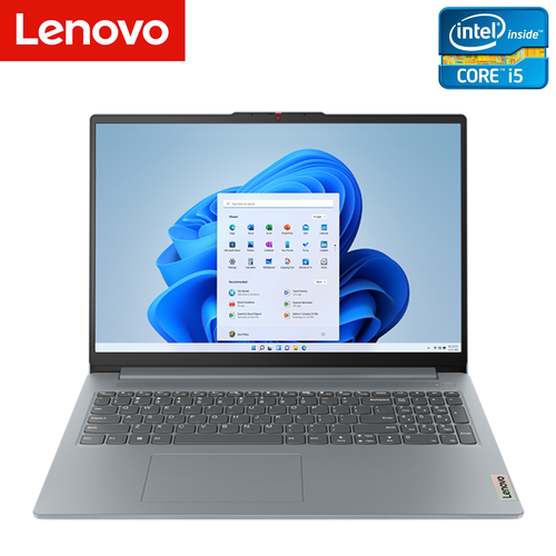 15.6" Ноутбук Lenovo IdeaPad Slim 3 15IAH8, Intel Core i5-12450H (4.4 ГГц) 8 ядер, RAM 8 ГБ LPDDR5, SSD 512 ГБ, Windows 11 Pro, русская клавиатура, серый