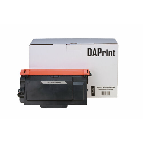Картридж DAPrint TN-3520 для принтера Brother, 20000 стр, черный