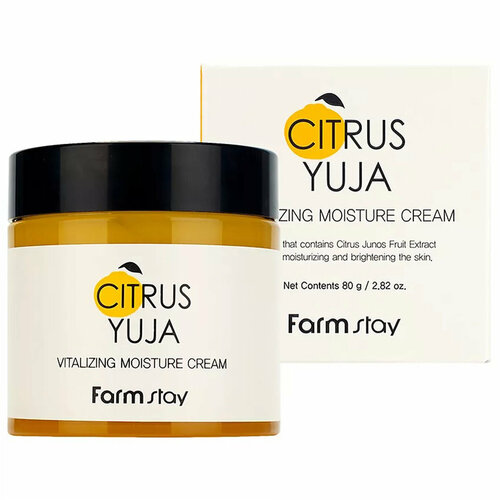 Крем для лица Farm Stay Освежающий увлажняющий Citrus Yuja с экстрактом юдзу 80г